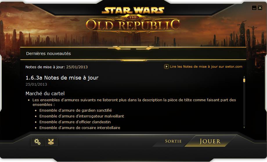SWTOR - Patch Notes 1.6.3a - Game-Guide