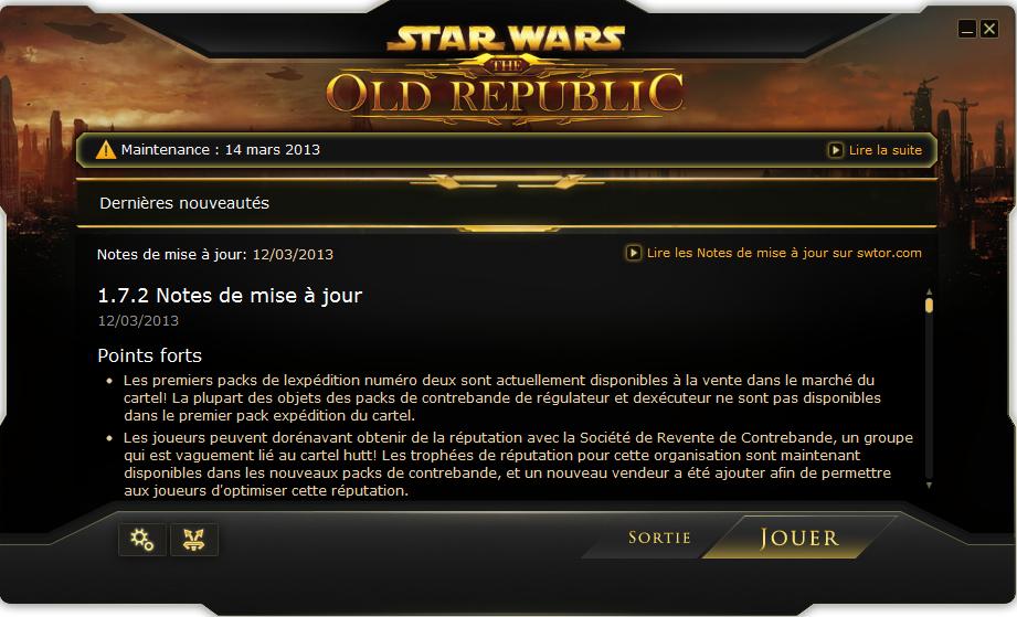 SWTOR - Patch Notes 1.7.2 - Game-Guide