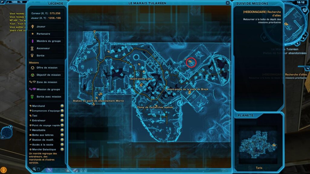 SWTOR - Droïdes de reco : Taris (Répu) - Game-Guide