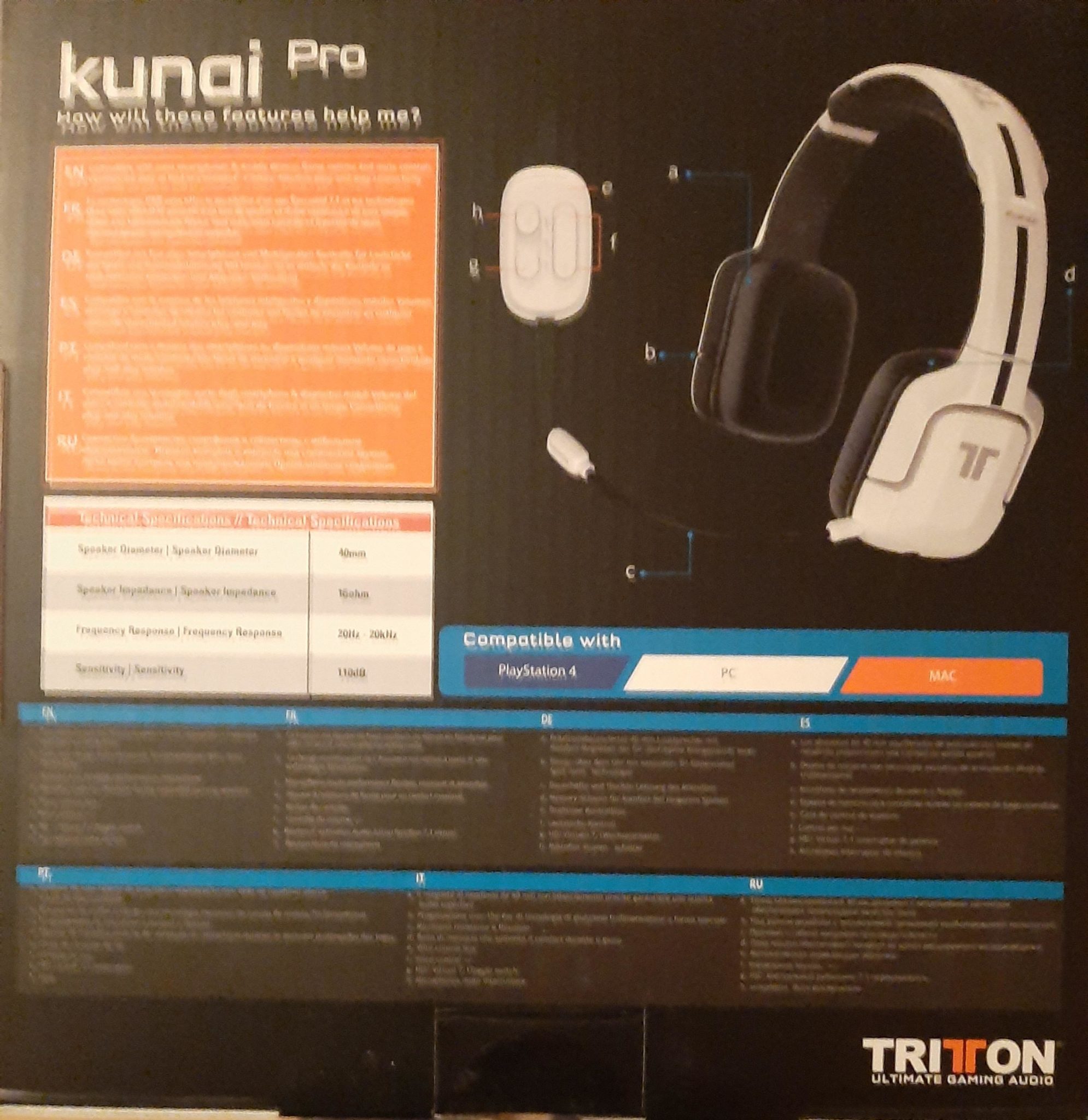Casque Tritton Kunai Pro 7.1 - Ninja non fourni - Game-Guide